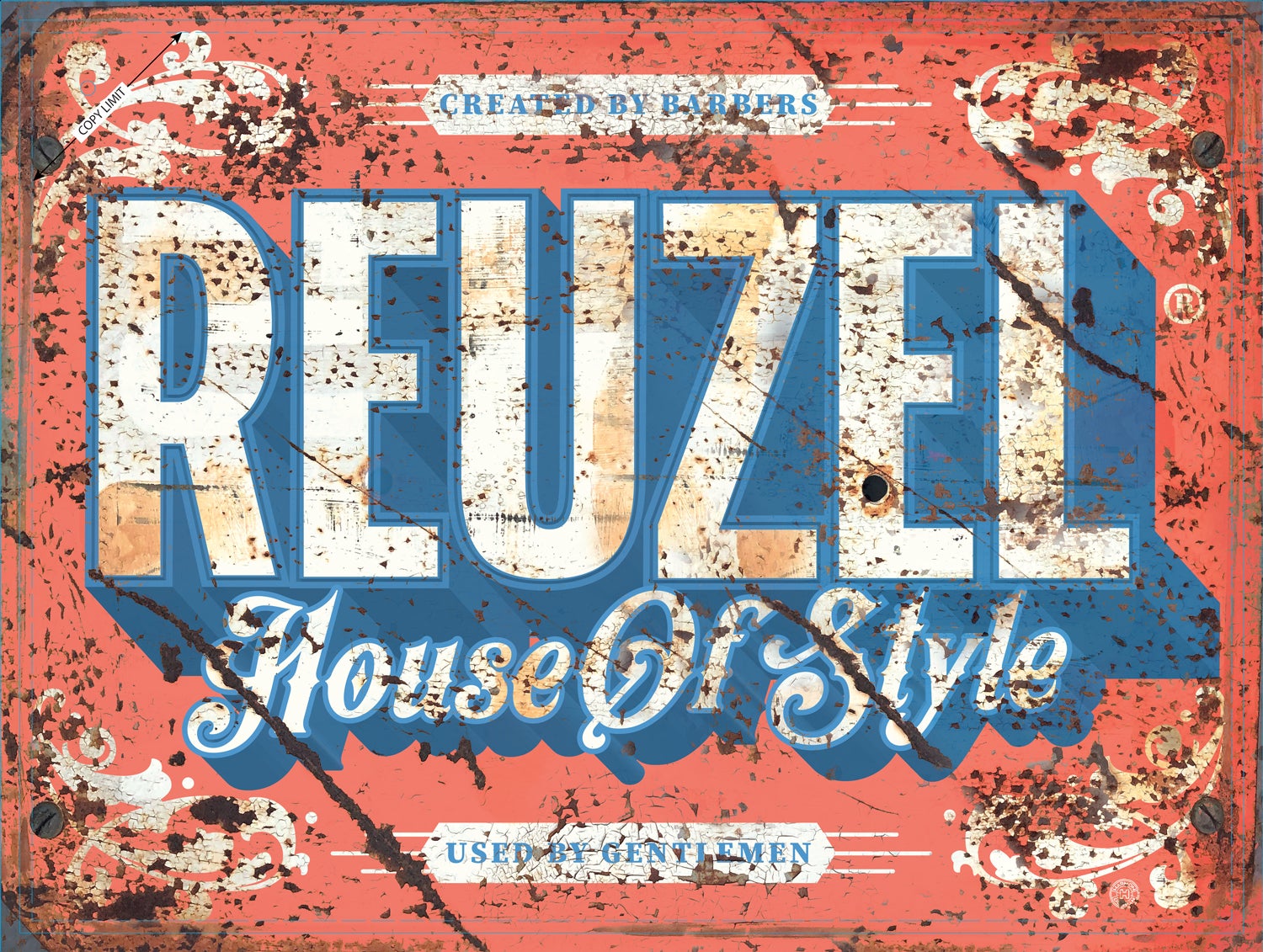 reuzel is the dutch word for lard and is a wink to pomade ingredients ...